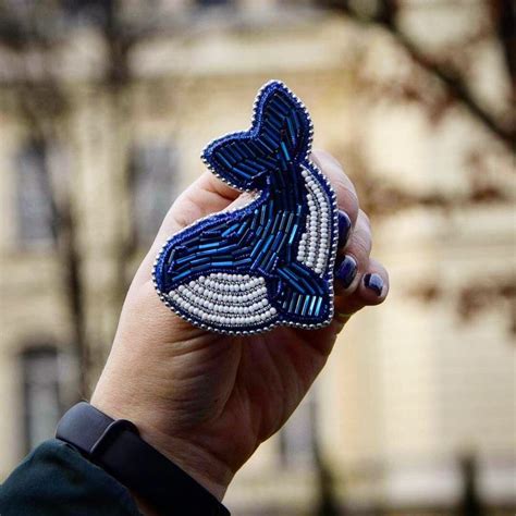 Брошь «Кит» побывала в г. Львове. В НАЛИЧИИ. #кит #львов #хендмейд # ...