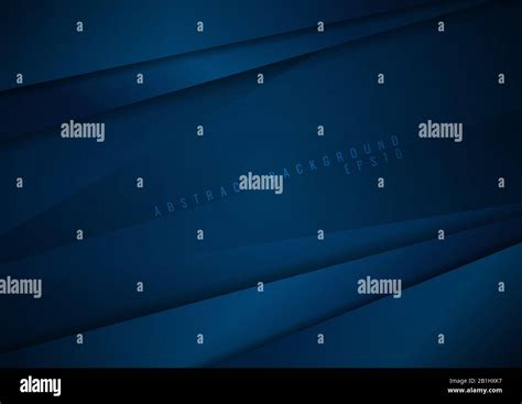 Abstract Dark Blue Paper Background Triangles Shape Overlapping Layer With Space For Your Text