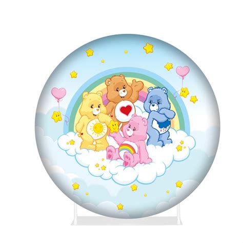Care Bears Round Backdrop Etsy