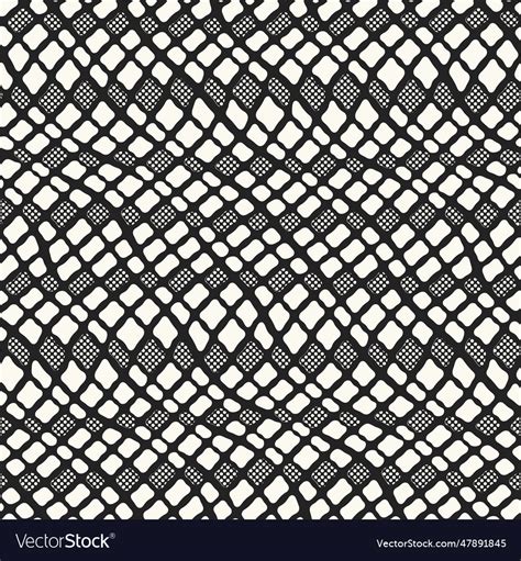 Monochrome Halftone Textured Grid Pattern Vector Image