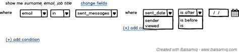 forms report sql builder nested conditions user experience stack