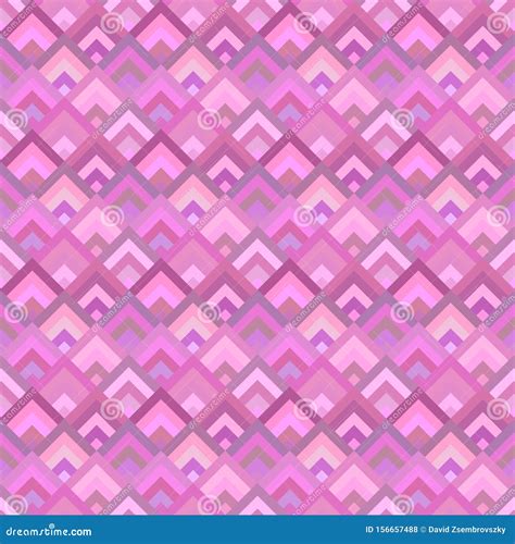 Pink Geometric Diagonal Square Tile Mosaic Pattern Background Stock Vector Illustration Of