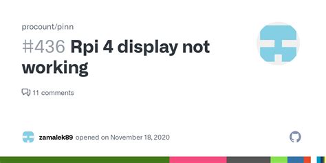 Rpi Display Not Working Issue Procount Pinn Github