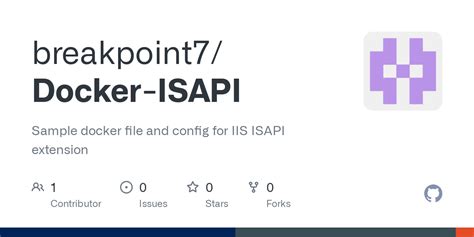 Docker Isapiindexhtml At Main · Breakpoint7docker Isapi · Github