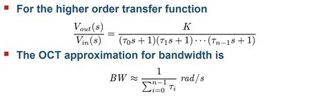 Why Is Each Time Constant In This Transfer Function Equal To Open Circuit Time Constant Not