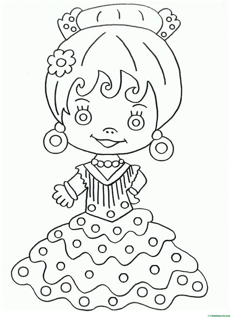 Dibujo De Gitana 2 Colouring Pages Coloring Sheets Adult Coloring