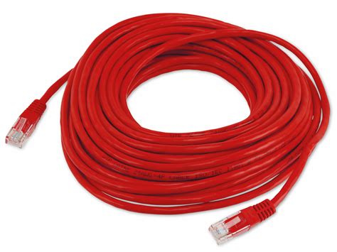 Cat 5 Patchkabel 15m Rot Utp