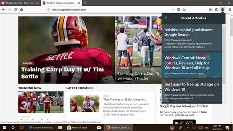 Timeline Support Firefox Add On Brings Windows Timeline To Mozillas Browser Windows Central
