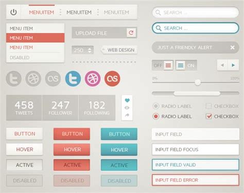 40 Free Web Ui And Mobile Ui Kits For Designers Graphics Design