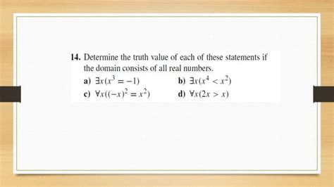 Propositional Logic Predicate Quantifierandnested Quantifier Solved