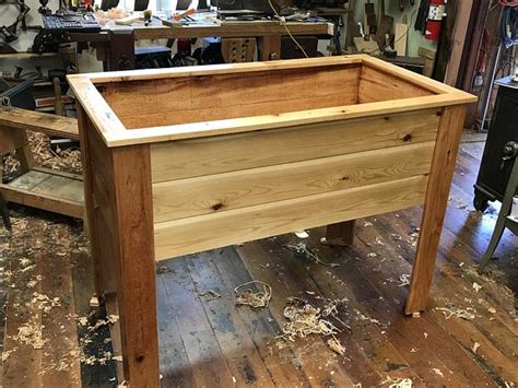 Cedar Raised Planter Box Woodworking Project By Smitty Craftisian