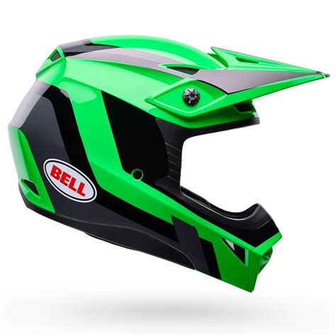Bell Mx 10 Mips Youth Motocross Helmet Dyno Green Grey Matt