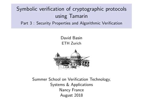Ppt Symbolic Verification Of Cryptographic Protocols Using Tamarin