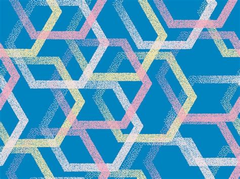 Premium Vector Perforated Hexagon Geometric Seamless Vector Pattern