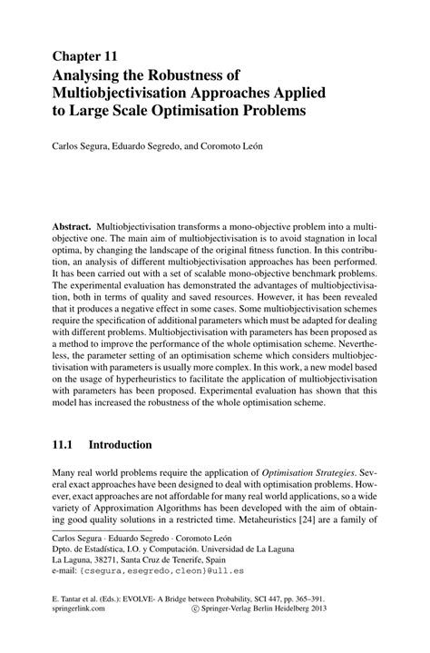 Pdf Analysing The Robustness Of Multiobjectivisation Approaches Applied To Large Scale