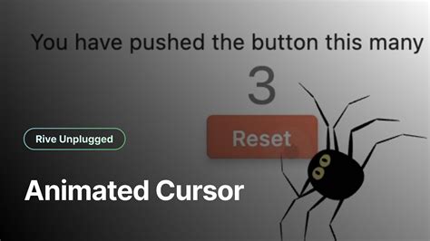 Make A Crawling Spider Mouse Pointer Youtube