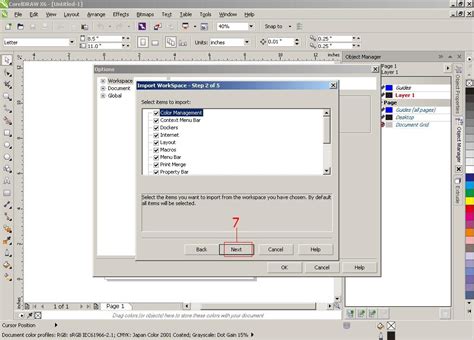 KB Corel How To Import WorkSpace In CorelDRAW X