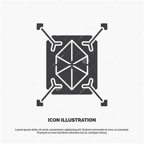 Object Prototyping Rapid Structure 3d Icon Glyph Vector Gray Symbol For Ui And Ux Website