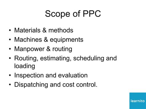 Production Planning And Control Ppt