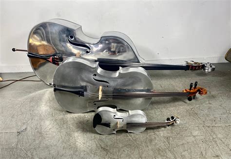Exstremely Rare Collection Alcoa Aluminum String Instruments Bass Cello Violin For Sale At