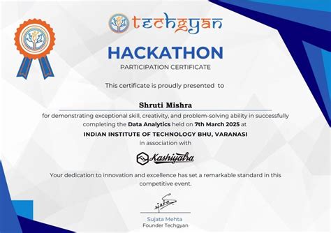 Hackathon Dataanalytics Iitbhu Techgyan Teamwork Innovation