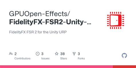Pull Requests GPUOpen Effects FidelityFX FSR Unity URP GitHub