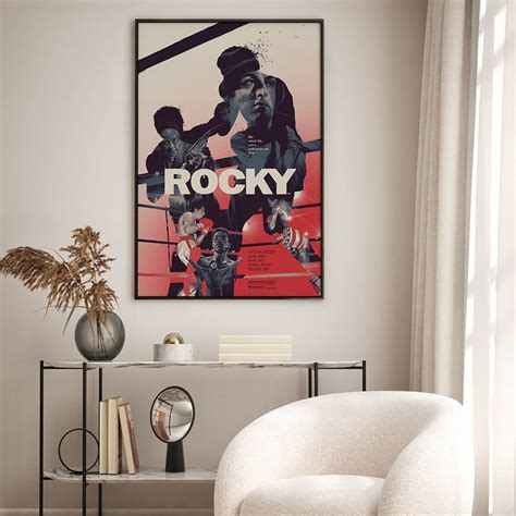 Vintage Rocky Classic Movie Poster Quality Canvas Print Custom Poster