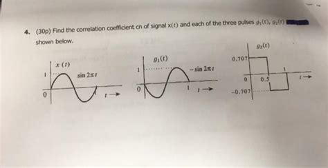 Solved 4 30p Find The Correlation Coefficient Ch Of