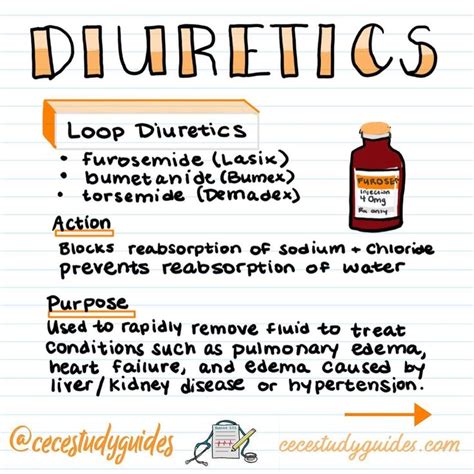 Chelsea Reinhardt On Instagram 💦 Diuretics 💦 Swipe Through ️ To See The Different Types Of