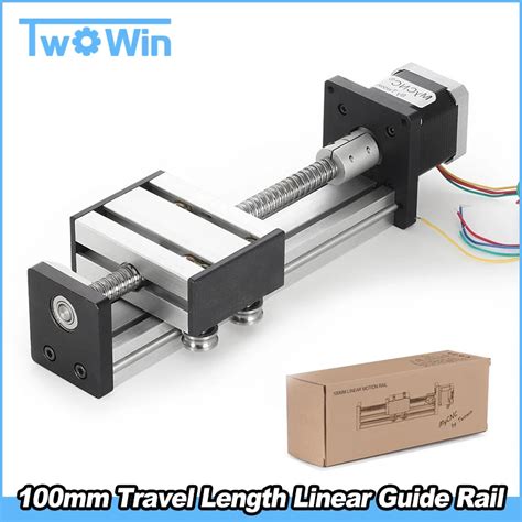 Linear Rail Cnc Router Ballscrew Mm Travel Length Linear Guide Rail Cnc Stage Motion