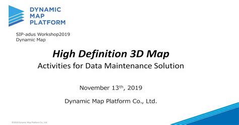 Pdf Sip Adus Workshop2019 Dynamic Map High Definition 3d Map Dokumen Tips