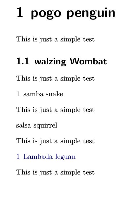 Table Of Contents Writing Additional Section Commands TeX LaTeX Stack Exchange