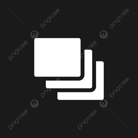 Series Of Layers Dark Mode Glyph Ui Icon Vector Design Layers