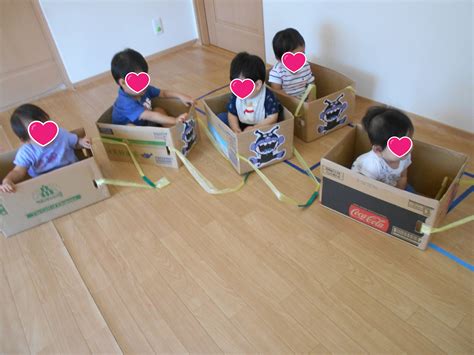 POPOおうち保育園 段ボールで彡