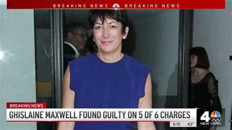 Ghislaine Maxwell Guilty Of 5 Charges In Sex Crimes Trial Nbc New York