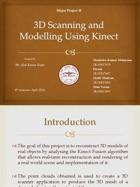 3d Scanning And Modelling Using Kinect Pdf Stereoscopy Infrared