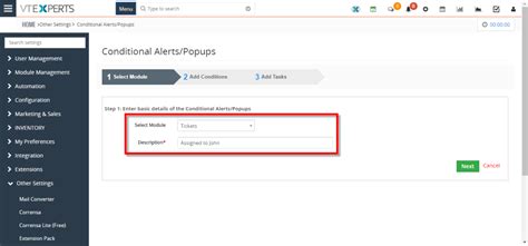 Create Alertpopup In Vtiger 7 Vtiger Experts