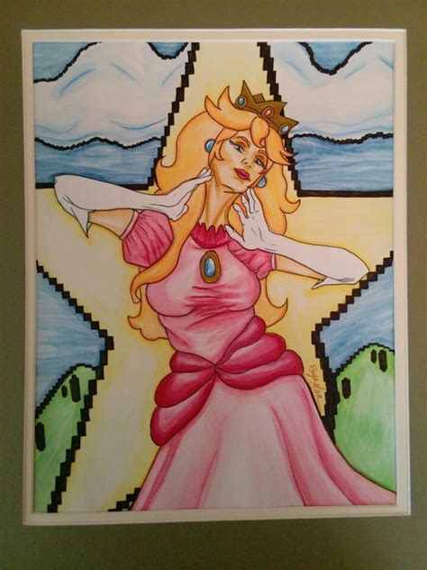 Artstation Princess Peach Commission Pinup