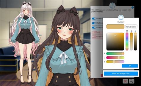 Premade Live 2d Vtuber Model Cute Bun Anime Girl For Vtubing Etsy