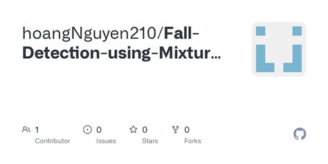 Github Hoangnguyen210fall Detection Using Mixture Of Convolutional