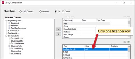 如何在 Autocad Plant 3d Report Creator 中将多个过滤器添加到 报告 模板