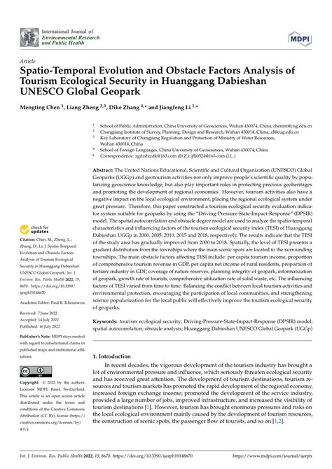 Pdf Spatio Temporal Evolution And Obstacle Factors Analysis Of