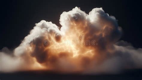 Realistic Ambient Data Cloud Representation With Soft Lighting Effects For Creative Projects