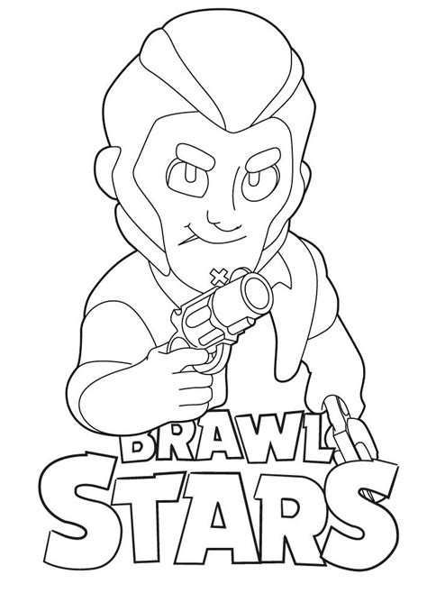 Colt Brawl Stars Coloring Pages Coloring Cool