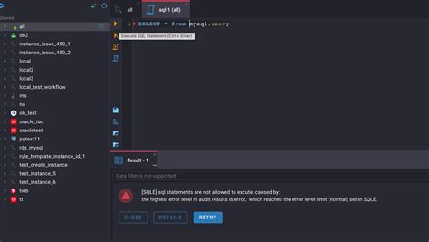 Cloudbeaver改为使用实例绑定的模板中启用的的静态规则审核 · Issue 964 · Actiontechsqle · Github