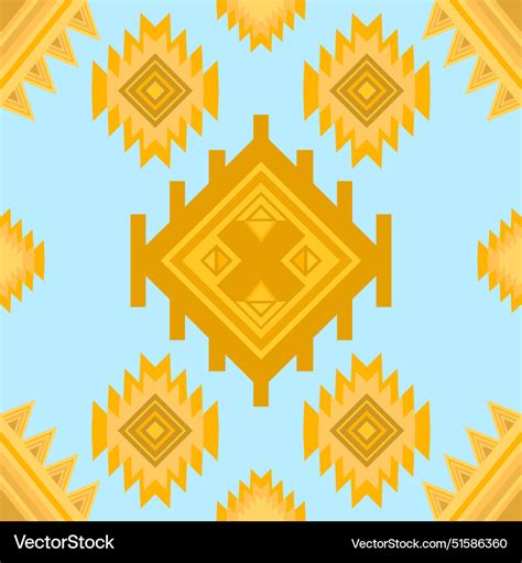 Seamless Pattern Geometric Diamond Triangle Vector Image