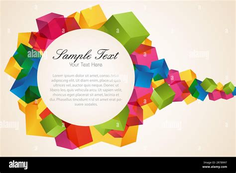 Illustration Of Abstract Colorful Background Stock Vector Image And Art Alamy