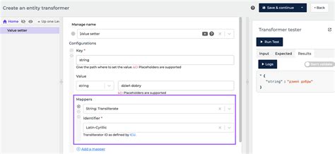 How To Use Transliteration Mapper Transformers Alumio