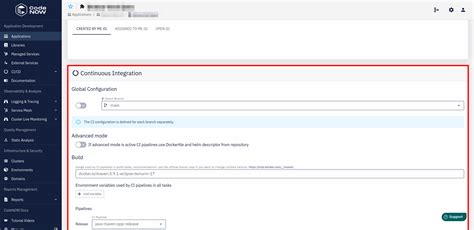 Ci Configuration Codenow Documentation