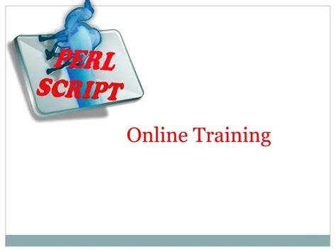 Ppt The Best Perl Scripting Online Training With Certification Powerpoint Presentation Id